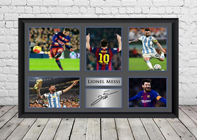 Lionel Messi Signed Photo Print Poster Autographed Football Memorabilia ...