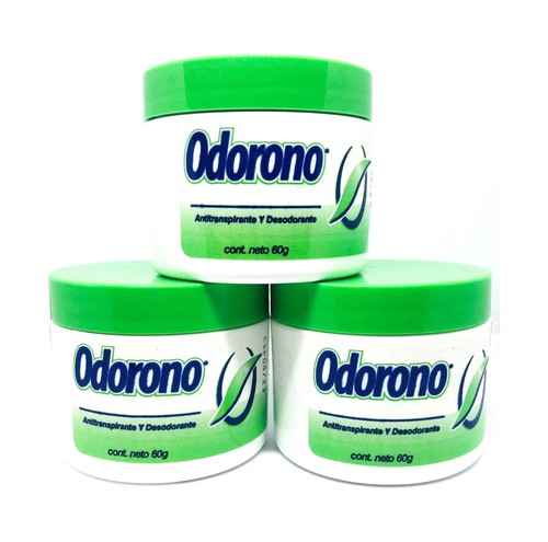 Lot of 3 Odorono Cream Anti-perspirant Deodorant Original 60g FREE USA ...