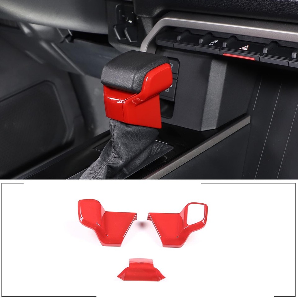 15PCS Red Center Console Interior Cover Trim For Toyota Tundra Sequoia ...