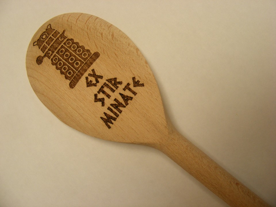 STAR WARS STAR TREK DR WHO CHEWIE DARTH VADER BAKING WOODEN SPOON ...