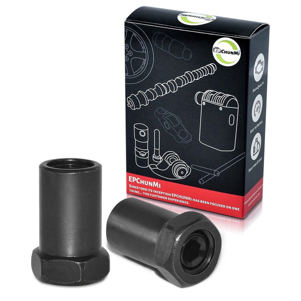 EPChunMi Rocker Arm Nuts 7/16-20 in Thread Steel Black Oxide Poly Lock ...