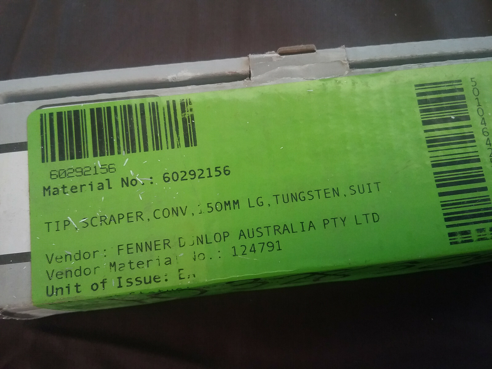 Flexco Eliminator Scraper Blade Tip 150mm Long Tungsten 75420 P-Type ...