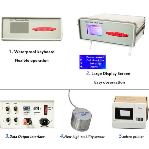 WSC-4 high precision sensor Smart Food Water Activity Meter 110V/220V | eBay