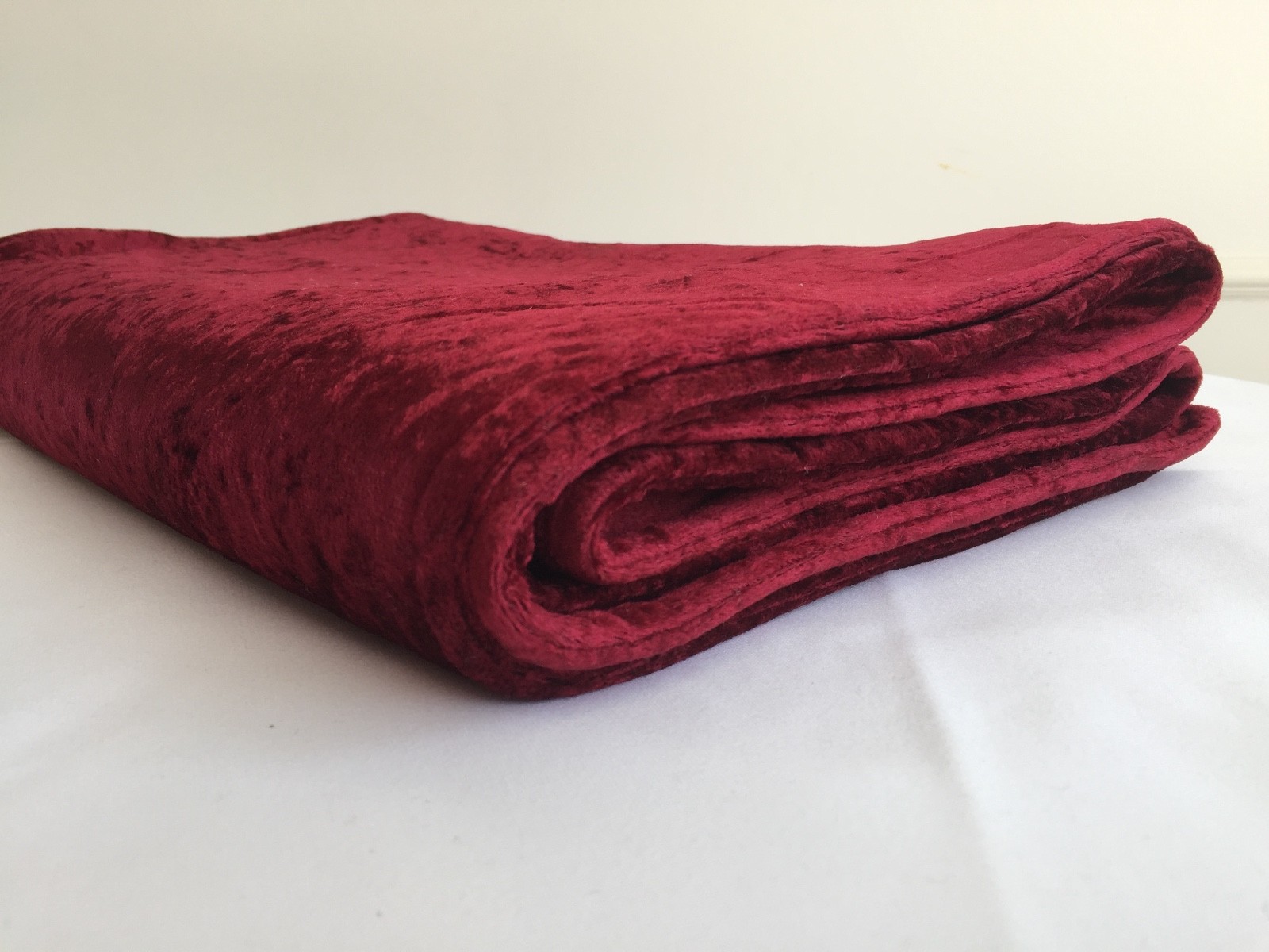 Elasticated Bed Valance Divan Base cover Bed wrap in crushed velvet ...