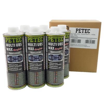 6000ml (6x1) Petec UBS Wax Unterbodenschutz auf Wachsbasis Saugdose transparent | eBay
