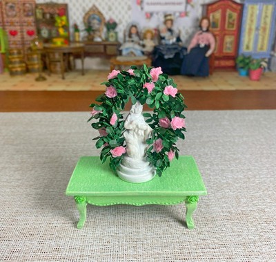Beauty Figure Roses Flowers Park Garden Dollhouse Miniature Scale 1:12 ...