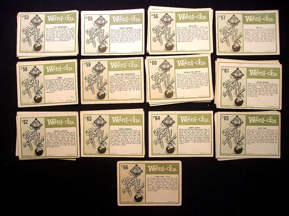1965 Fleer WEIRD-OHS cards QUANTITY U-PICK READ DESCRIPTION FIRST ...