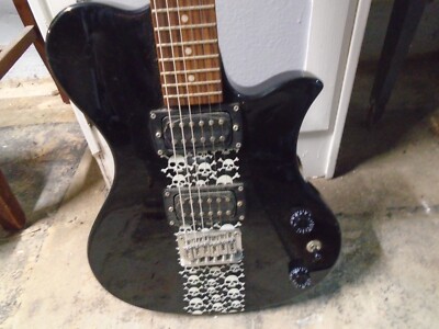 First Act Electric Guitar ME543 Black w/ Skulls | eBay