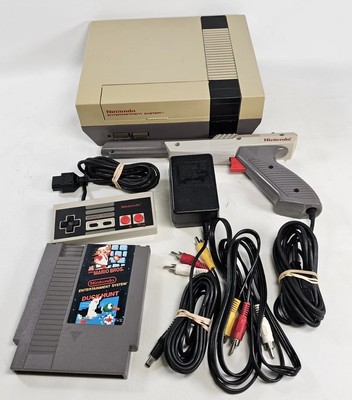 Nintendo NES With Mario Duck Hunt 1 Controller Zapper NEW 72 PIN ...