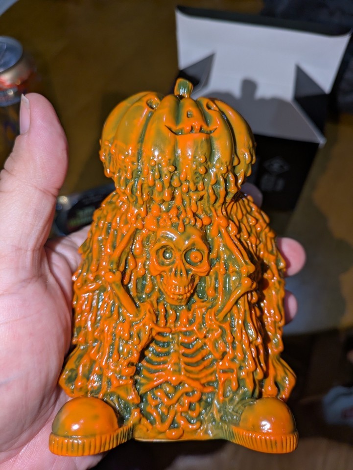 HH Toy Co Sam Heimer Atlas Sofubi Green Orange Marbling Mile High Halloween | eBay