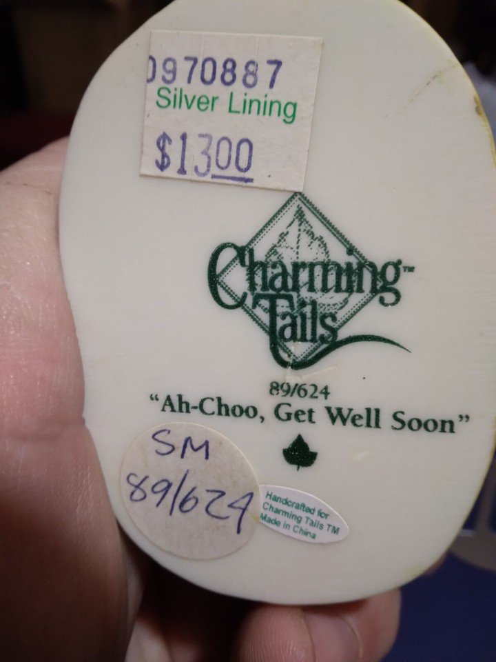 Charming Tails AHHH CHOO GET WELL SOON Chipmunk Blowing Nose 89/624 | eBay