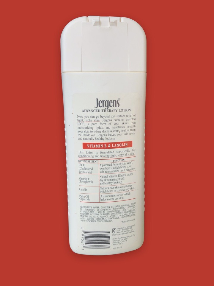 Jergens VTG 1990s 90s Vitamin E & Lanolin Advance Therapy Lotion 10 oz ...