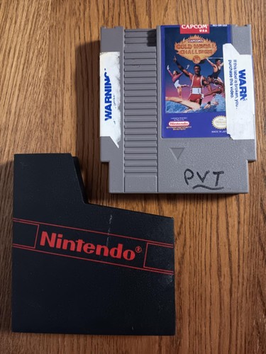 Gold Medal Challenge Nintendo NES 92 Authentic cartridge With Sleeve ...
