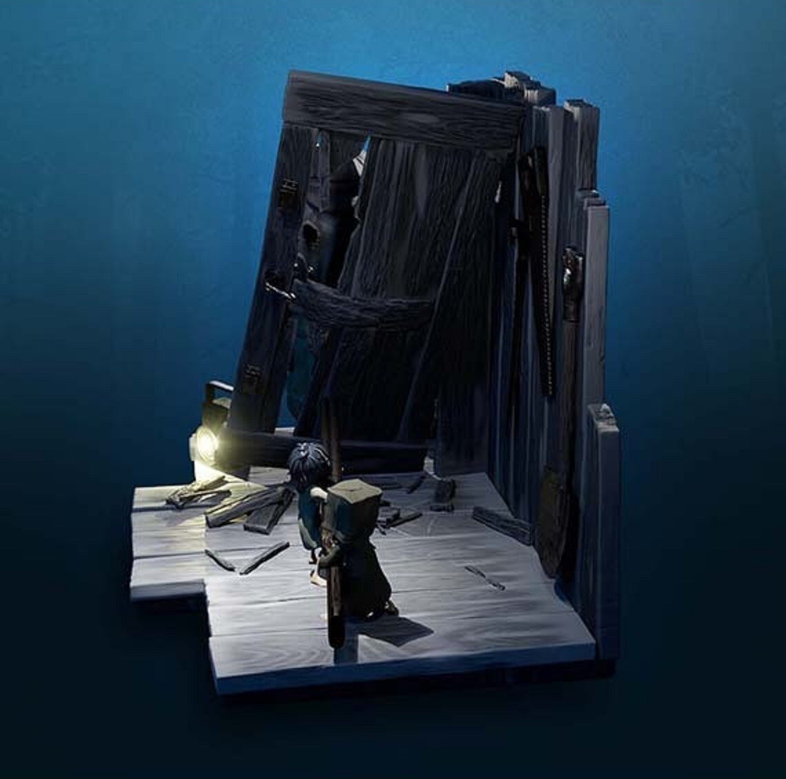 Little Nightmares II 2 The Hunter vs Six 6 Mono Diorama Statue LED ...
