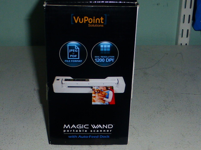 VuPoint Magic Wand Portable Scanner with Auto-Feed Dock (White) PDS ...