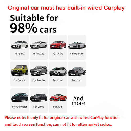 Wireless CarPlay Adapter USB Dongle AI BOX For Apple iOS Car Auto ...