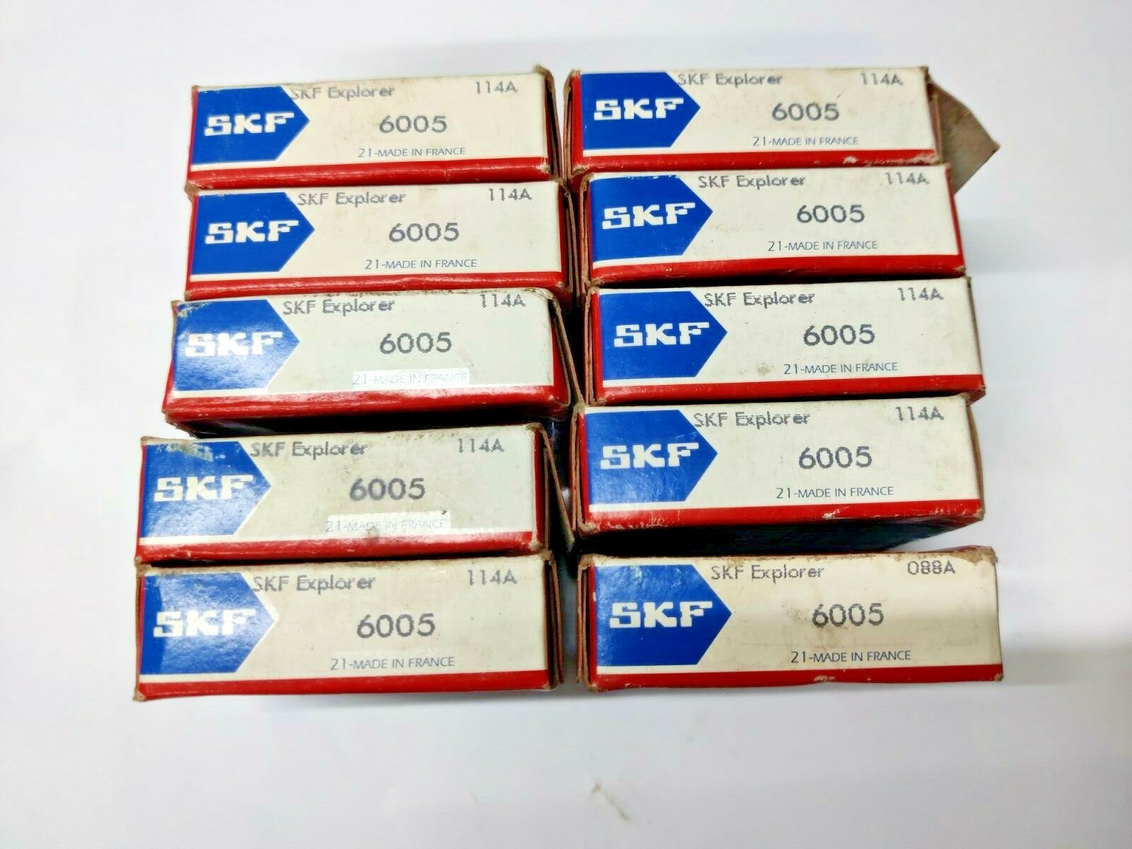 6005 NEW SKF FRANCE BOX PACK Ball Bearing 25x47x12 LOT OF 10pc 6005 Qty ...