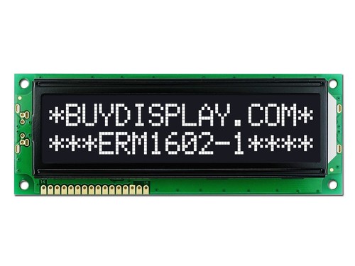3.3V Negative Black 16x2 LCD Big Character Module Display w/Tutorial ...