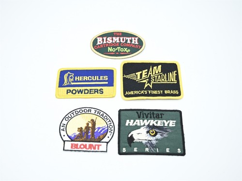 RELOADING LOGO PATCH SET HERCULES BLOUNT VIVITAR HAWKEYE BISMUTH TEAM ...