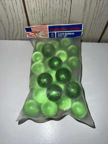 VTG Gladding Vitro 7/8 Glass Marbles 25 Pieces New | eBay