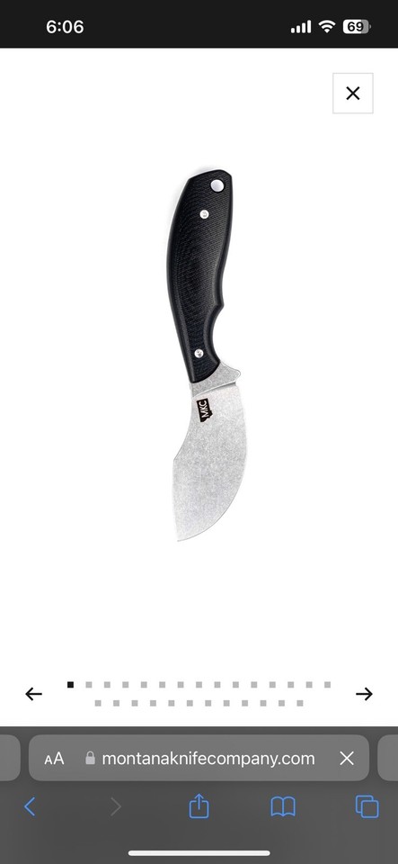Montana Knife Company Packout Skinner - Black MKC Knife RARE | eBay