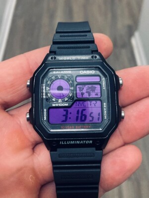 casio ae1200wh color screen mod Purple | eBay
