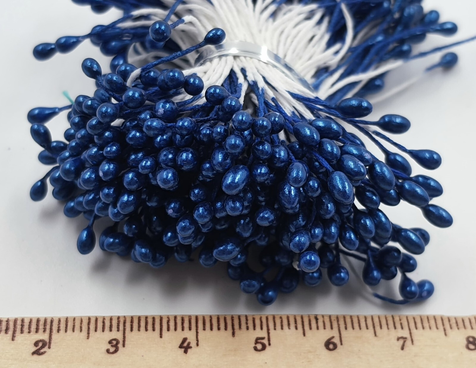 290 Double Heads Artificial Pearl Flower Stamens 3mm Craft Wedding Cake ...