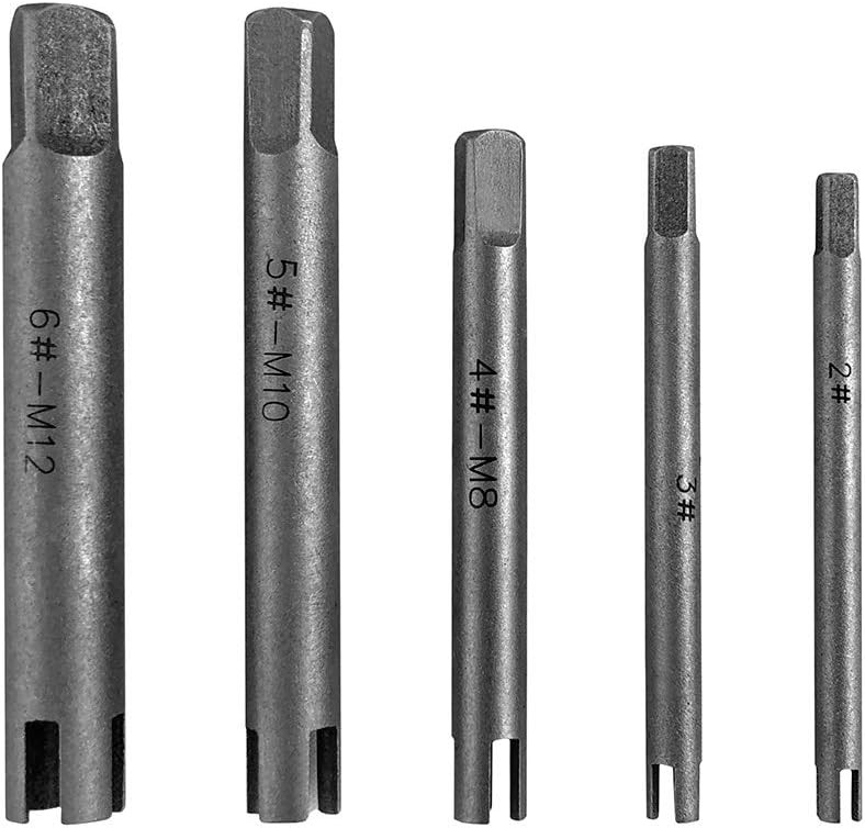 QWORK Tap Extractor 4 Flute Broken Head Screw Remover Stripped ...