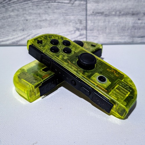Custom Neon Yellow Transparent Nintendo Switch Joy-Cons | eBay