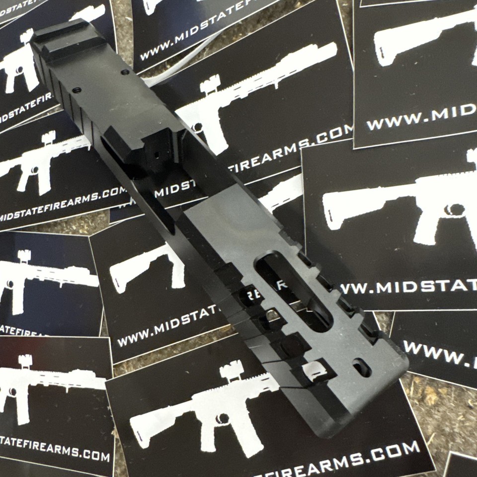 Black Rmr Slide G19 Gen3 Glock Compatible, Window Cuts M Midstate | eBay