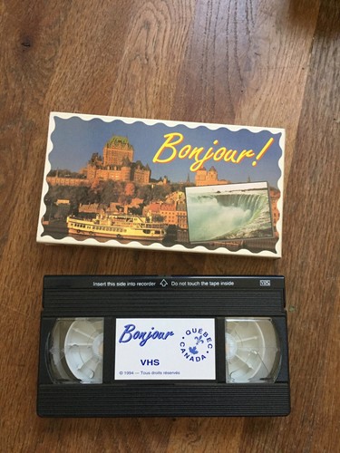 CASSETTE VIDEO VHS DOCUMENTAIRE TOURISME bonjour quebec canada | eBay