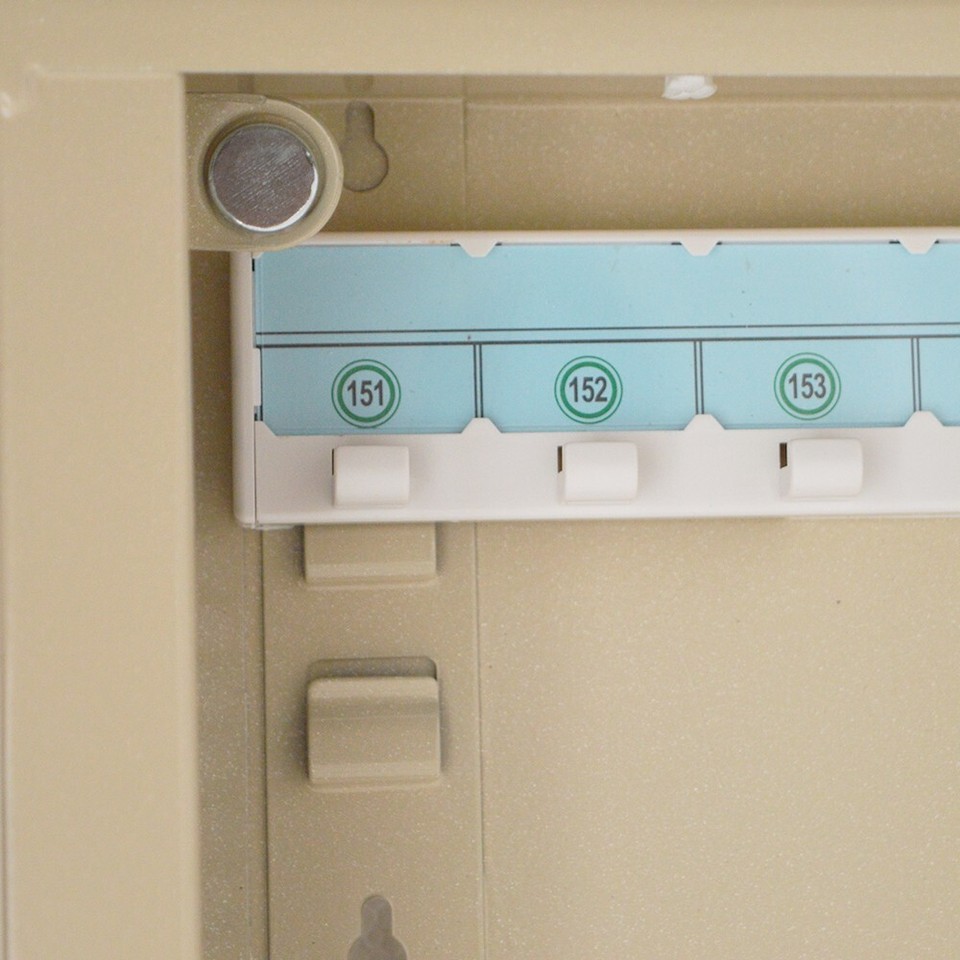 200 Hooks Wall Mount Key Beige Cabinet Storage Iron Steel Key Box With ...