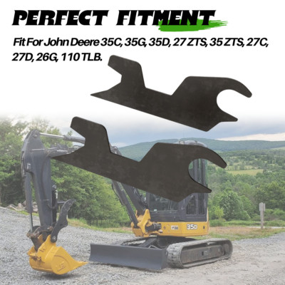 Pair Quick Change Bucket Attachment Ears For John Deere 27 35 D C G ZTS ...