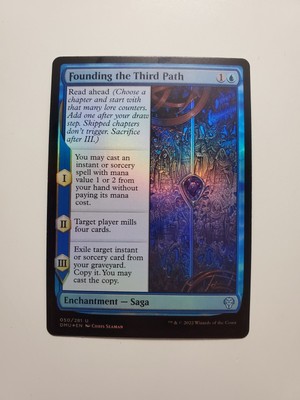 MTG Magic FOIL Founding the Third Path Dominaria United NM | eBay