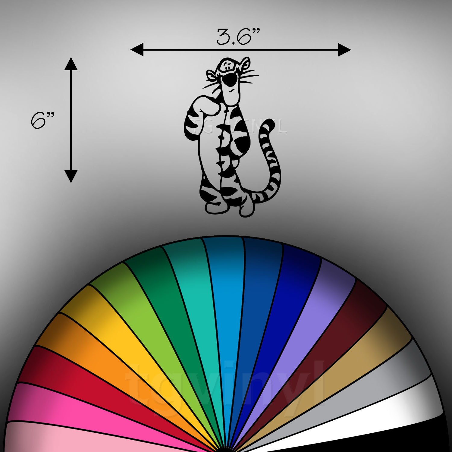 6" TIGGER Vinyl Decal Sticker Car Window Laptop Winnie the Pooh Bear ...