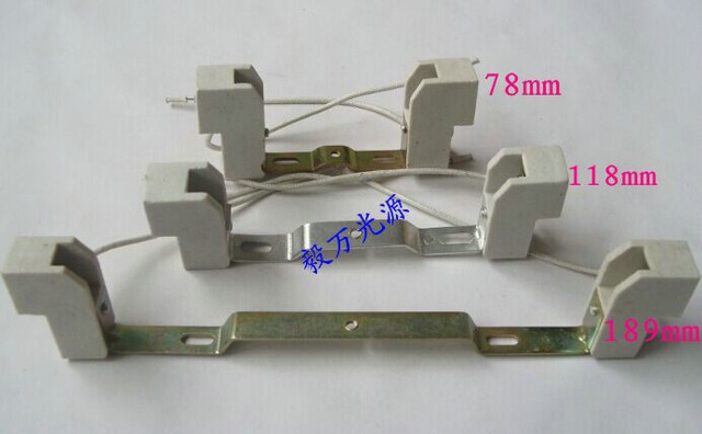 R7S ceramic lamp holder 100W 300W 1000W double halogen lamp holder | eBay