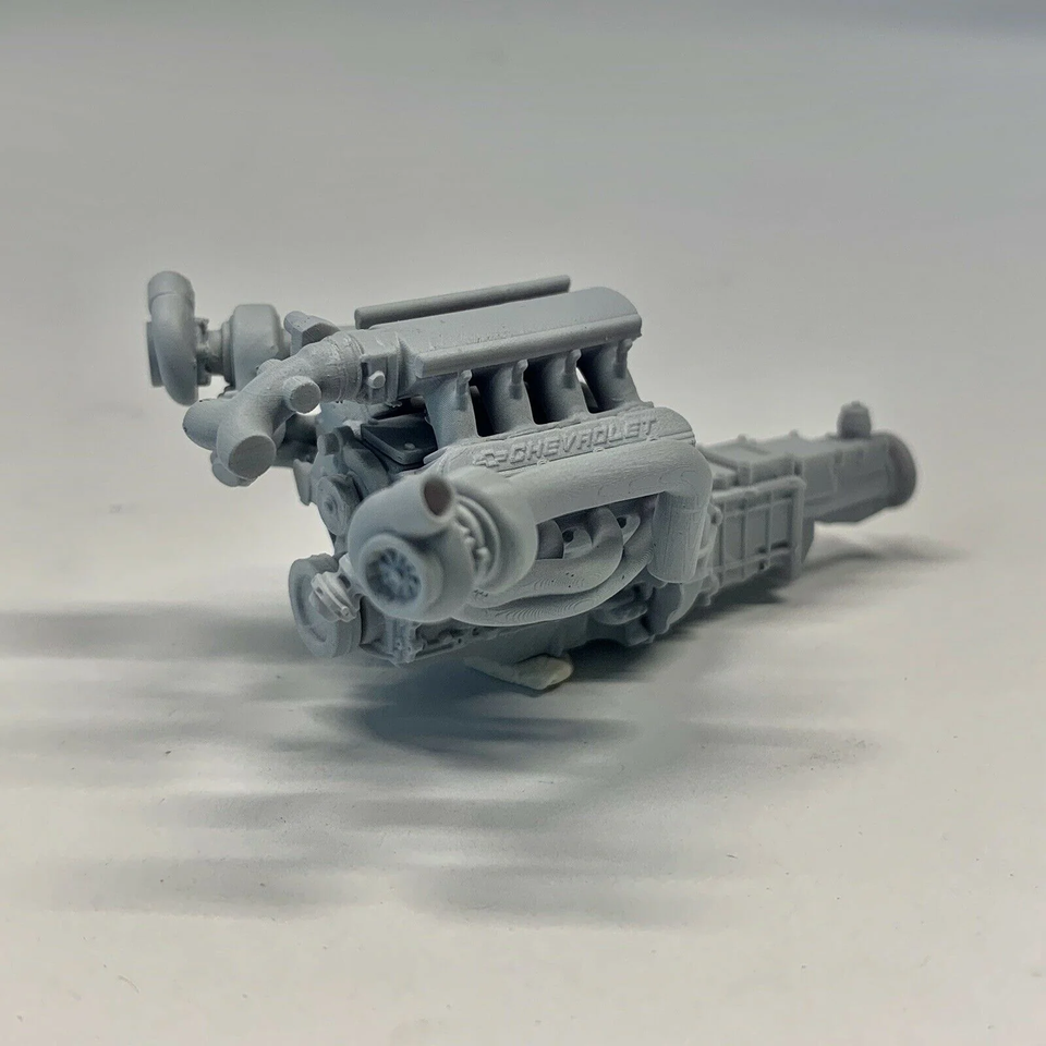 V1 Chevy LS Twin Turbo Engine 1/25 | eBay