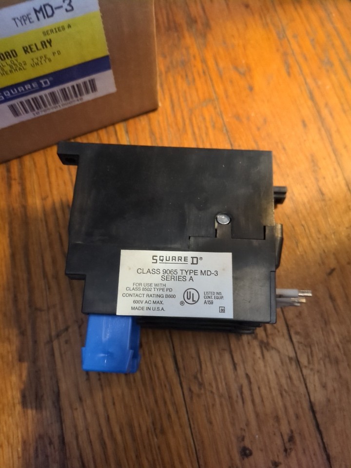 Square D Thermal Overload Relay 9065 MD-3 New In Box | eBay