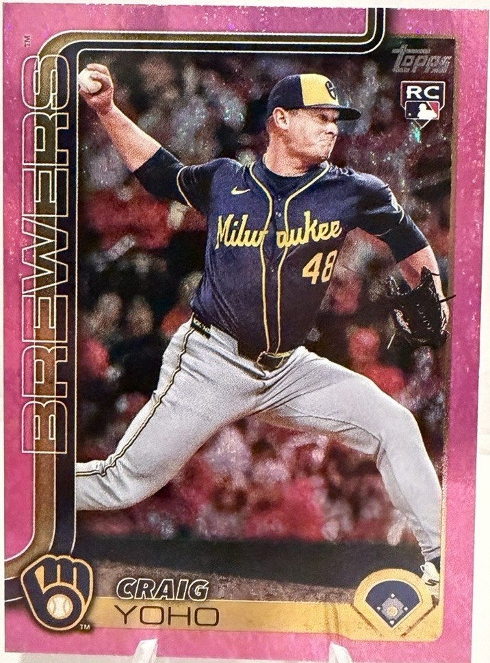 2025 Topps Update Series - Craig Yoho #US261 Pink Holo Foil (RC) for ...