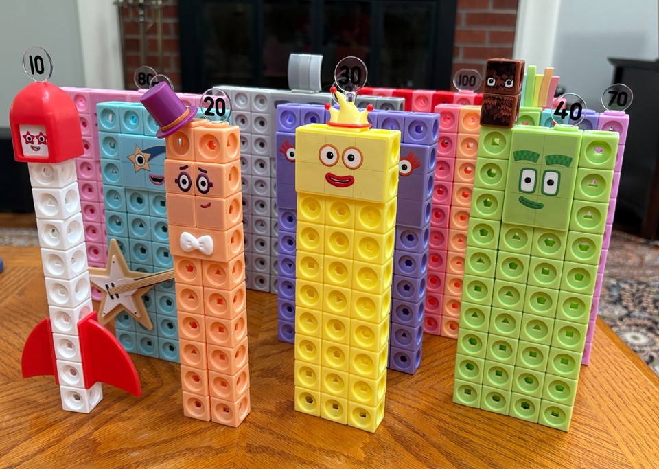 NEW in Box RARE Numberblocks® MathLink® Cubes Heroes with Zeroes Set | eBay