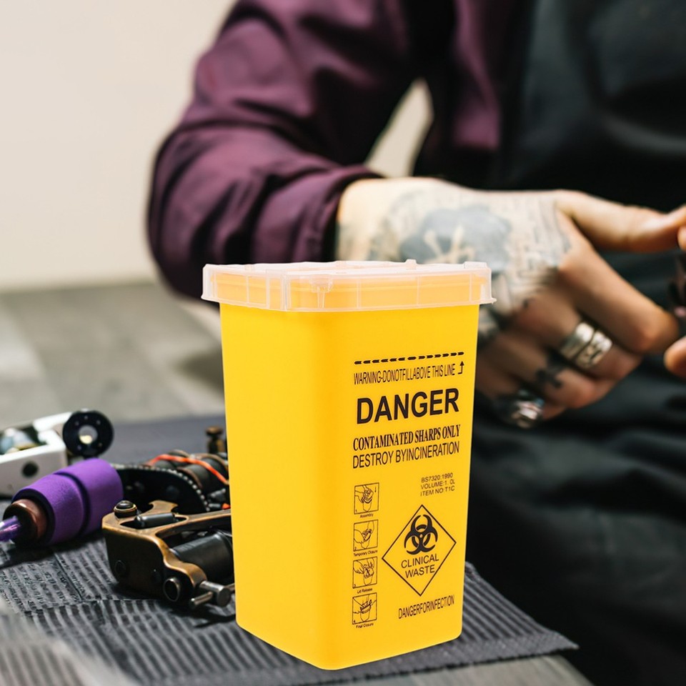 3 Pcs Waste Needle Recycling Bin Travel Sharps Disposal Container ...