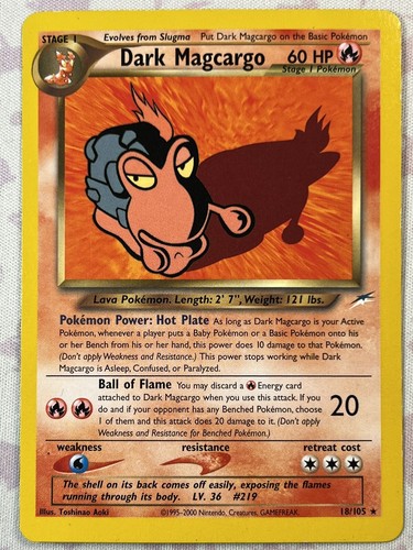Pokémon Dark Magcargo 18/105 Neo Destiny MP | eBay