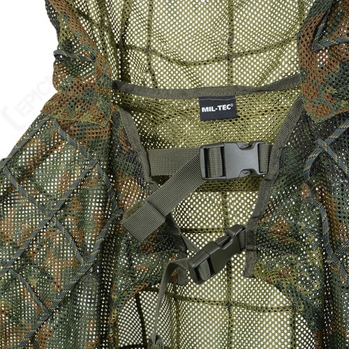 Flecktarn Ghillie Sniper Cape - Outdoor Paintball Airsoft Camo Print ...