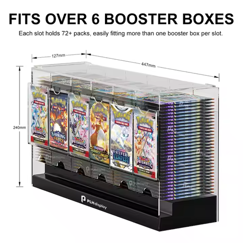 Acrylic Booster Pack Dispenser for TCG Packs (6 Slot) Thick Acrylic ...