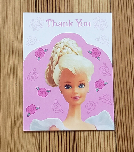 Vintage Hallmark Mattel Barbie Thank You Cards, Blank Notecards, 14 ...