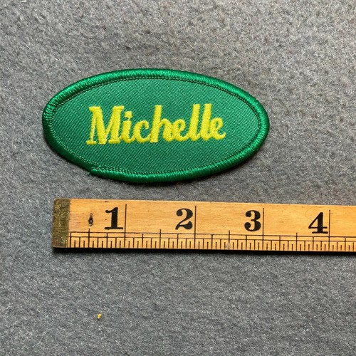 Vintage Michelle Name Patch Work Uniform Tag Shop Worker , | eBay