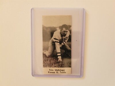 Pete Mehringer Kansas University 1933 Football Pictorial Roto-Panel | eBay