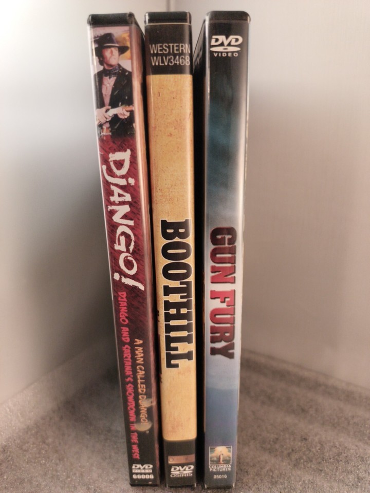 4 Classic Westerns: Django Double Feature/Boothill/Gun Fury- On 3 DVDS ...