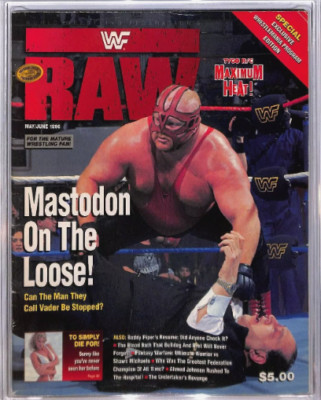 WWF WRESTLEMANIA 12 XII Arena Program! Sunny Poster Vader RAW Magazine ...