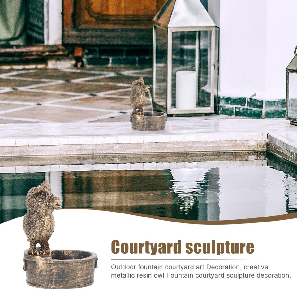 Owl Decoration Creative Desktop Resin Ornaments Decorative Statue | eBay UK